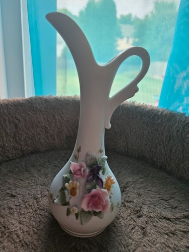 Lefton hand painted vintage pitcher figurine 7inc | eBay