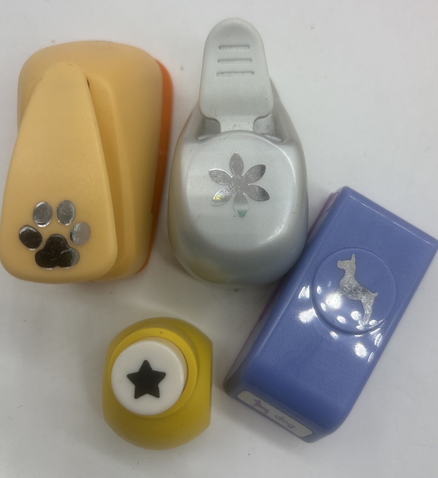 Lot 9 Paper Punches Scrapbooking Crafts McGill Punch Bunch Flower Heart ...