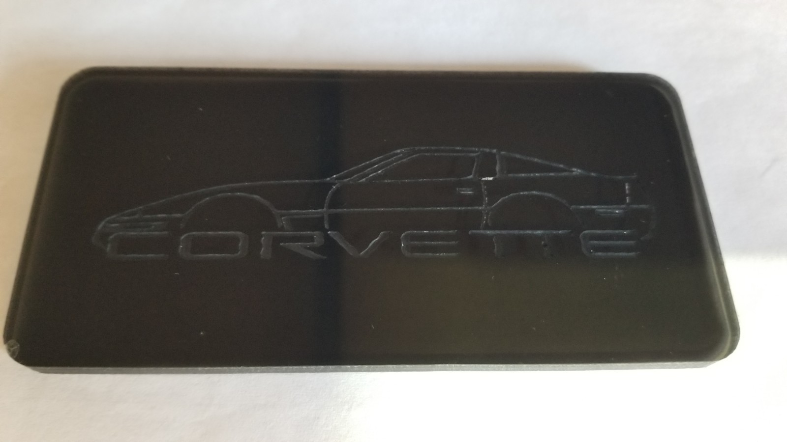 Information Center Cover Plate - Engraved Silhouette for 1990-1996 C4 ...