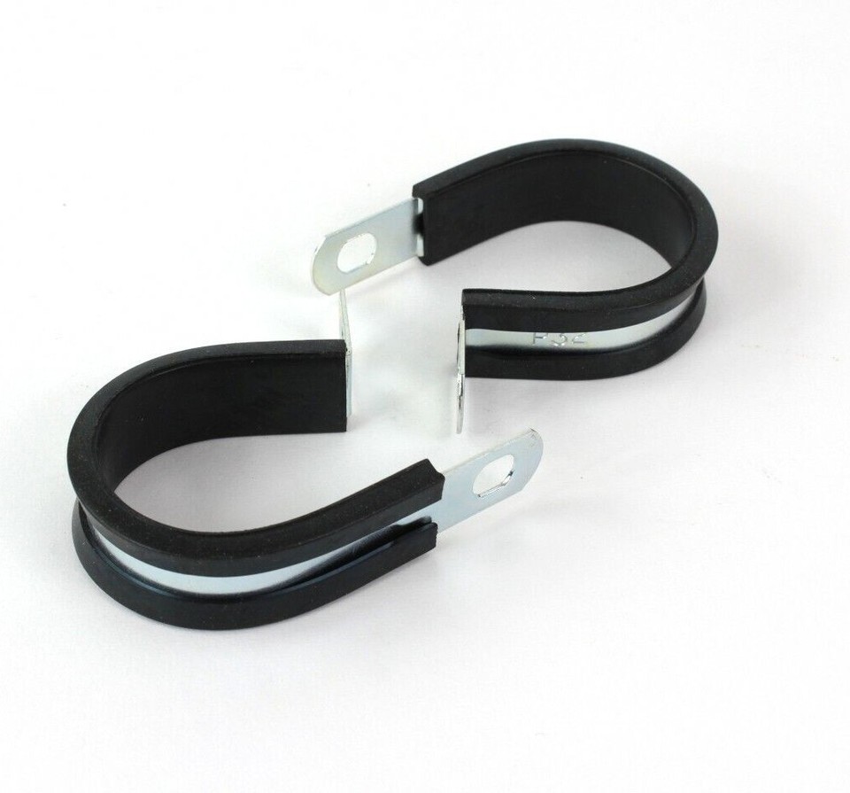 Rubber Lined P Clips Clamp Hose Pipe Cable Mounting Clip Stainless ...