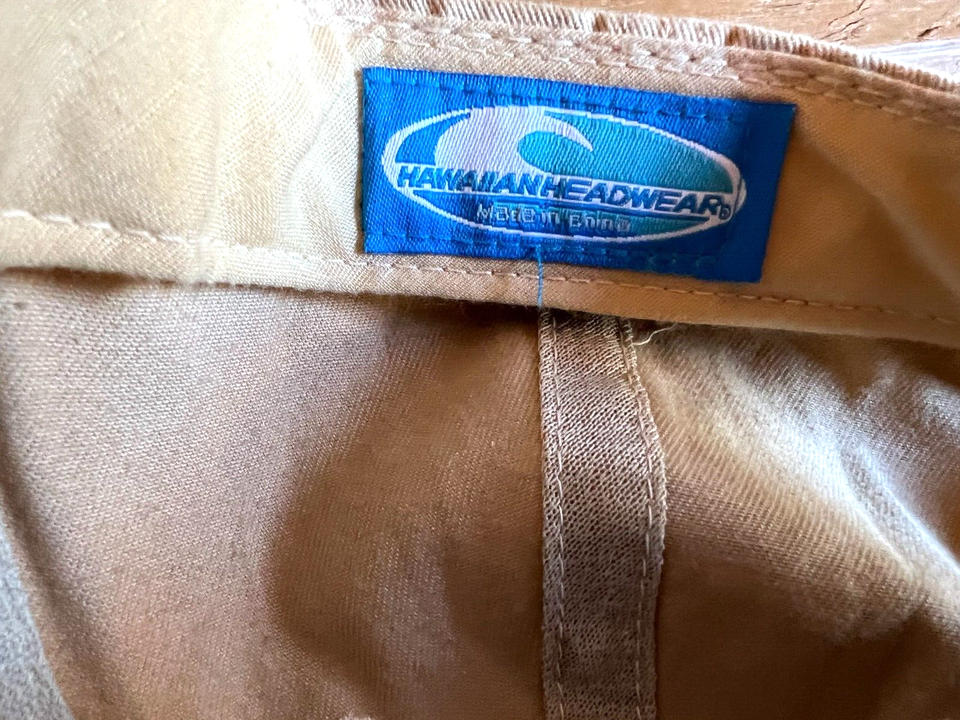 Maui Hawaii Baseball Cap Embroidered Turtle Oar Tan Hat By Hawaiian ...