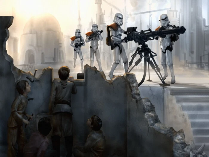 Stormtroopers In Battle Art