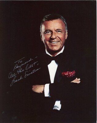 Frank Sinatra - Signed Vintage United Color Photograph + COA | eBay