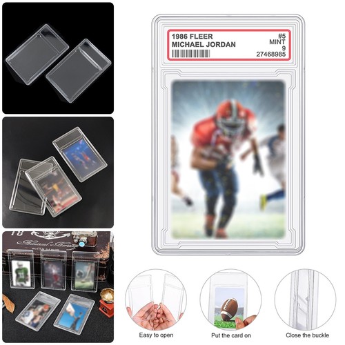 10-50Pcs Acrylic Graded Card Slab Protectors Trading Cards Case Card ...