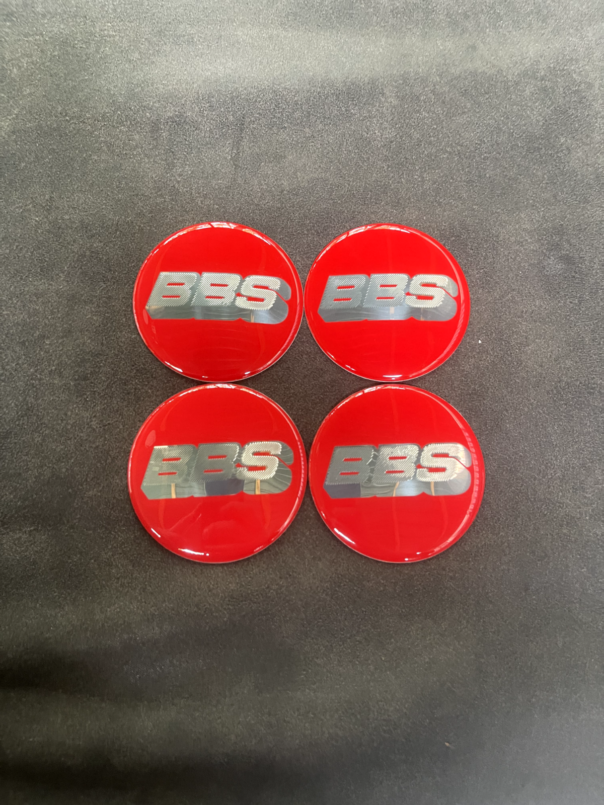 BBS RS LM RZ Center Caps Sticker Logos 70mm 09.24.030 Red/silver Set Of ...