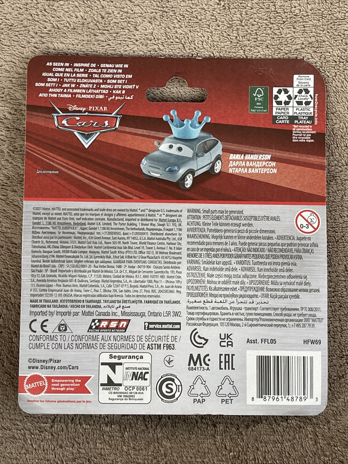 Disney Pixar Cars DARLA VANDERSON THE KINGS FAN 2022 Diecast 1:55 | eBay UK