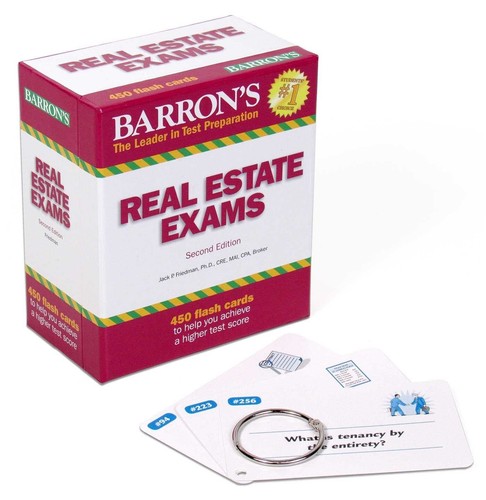 Barron's Test Prep Real Estate Exam Flash Cards / 2015 2nd Edition NEW ...