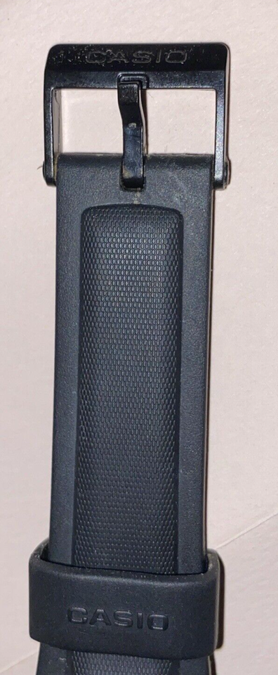 Casio HD Watch Men 39mm Black 2719 MW-600 Blue Dial 37mm 100M Date ...