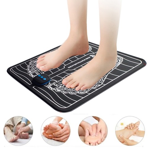 Portable Foot Massager Pad 15 Level Blood Circulation Electric Muscle ...