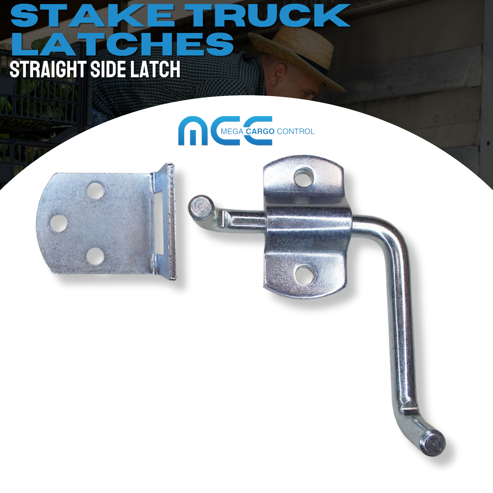 Straight and Corner Side Gate Stake Bed Latches Bracket Sets Stake ...