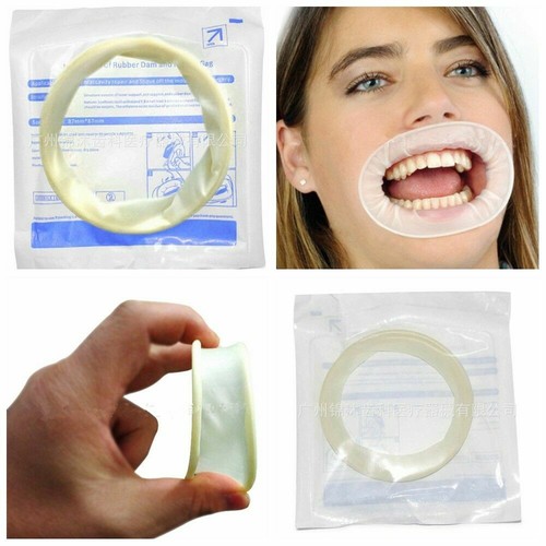 Dental Disposable Mouth Gag White Soft Sterile Rubber Dam Cheek ...