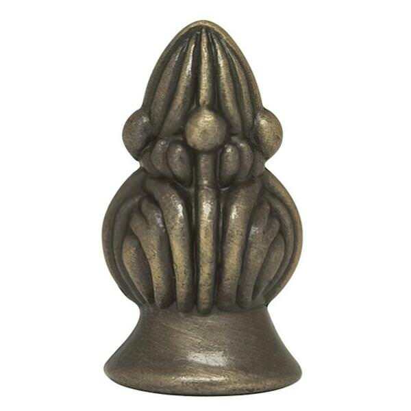 Lamp light fixture finial Pair of Antique Brass finials Satco (LW3) | eBay