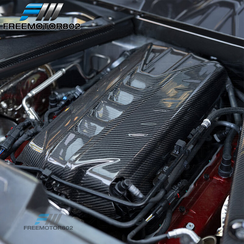 For 20-25 Chevy Corvette C8 6.2L LT2 Engine Cover Dry Carbon Fiber ...