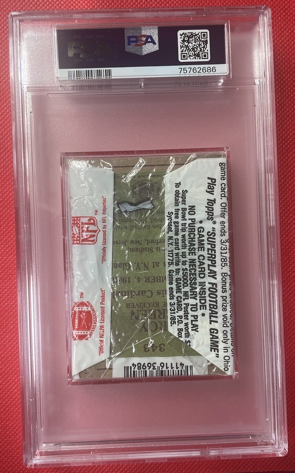 1984 Topps Football Unopened Cello Pack PSA 7 Dan Marino Rookie ? M86 ...