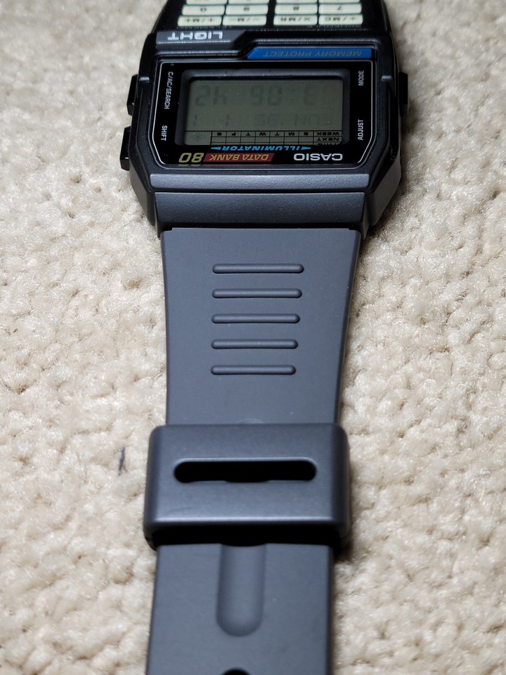 Casio DBC-81B Telememo 80 Databank Vintage Digital Watch (Read Description) | eBay
