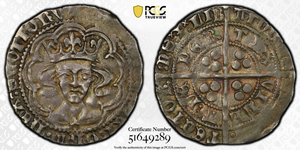 SCOTLAND. Robert III, Silver Groat, S-5170, Perth mint, 2nd Issue, PCGS ...