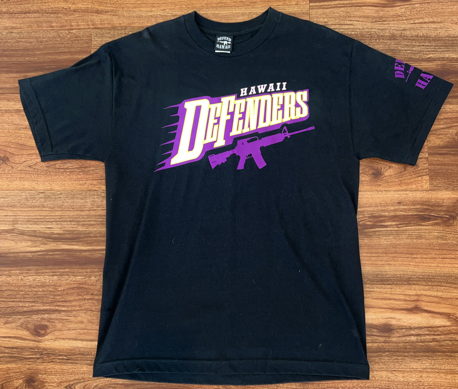 Defend Hawaii DEFENDER Shirt Mens Large Black Graphic… - Gem