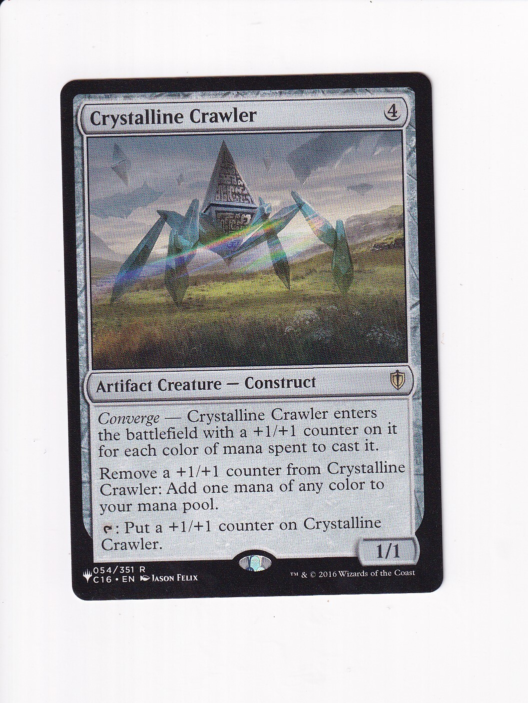 MTG MAGIC THE GATHERING RP REPRINT COMMANDER 2016 CRYSTALLINE CRAWLER ...