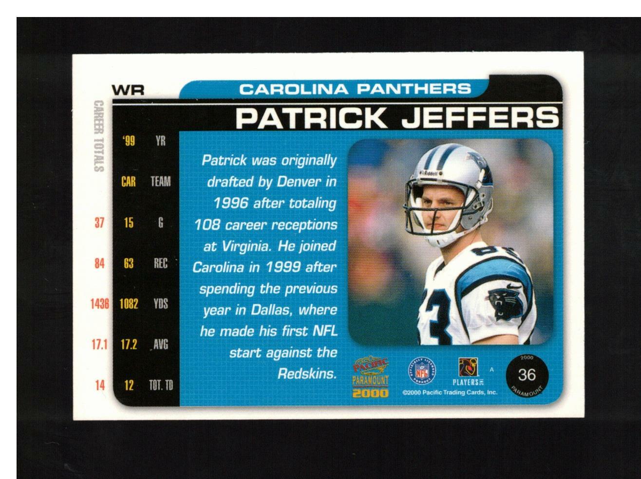 2000 Pacific Paramount - Premiere Date #36 Patrick Jeffers /79 for sale ...