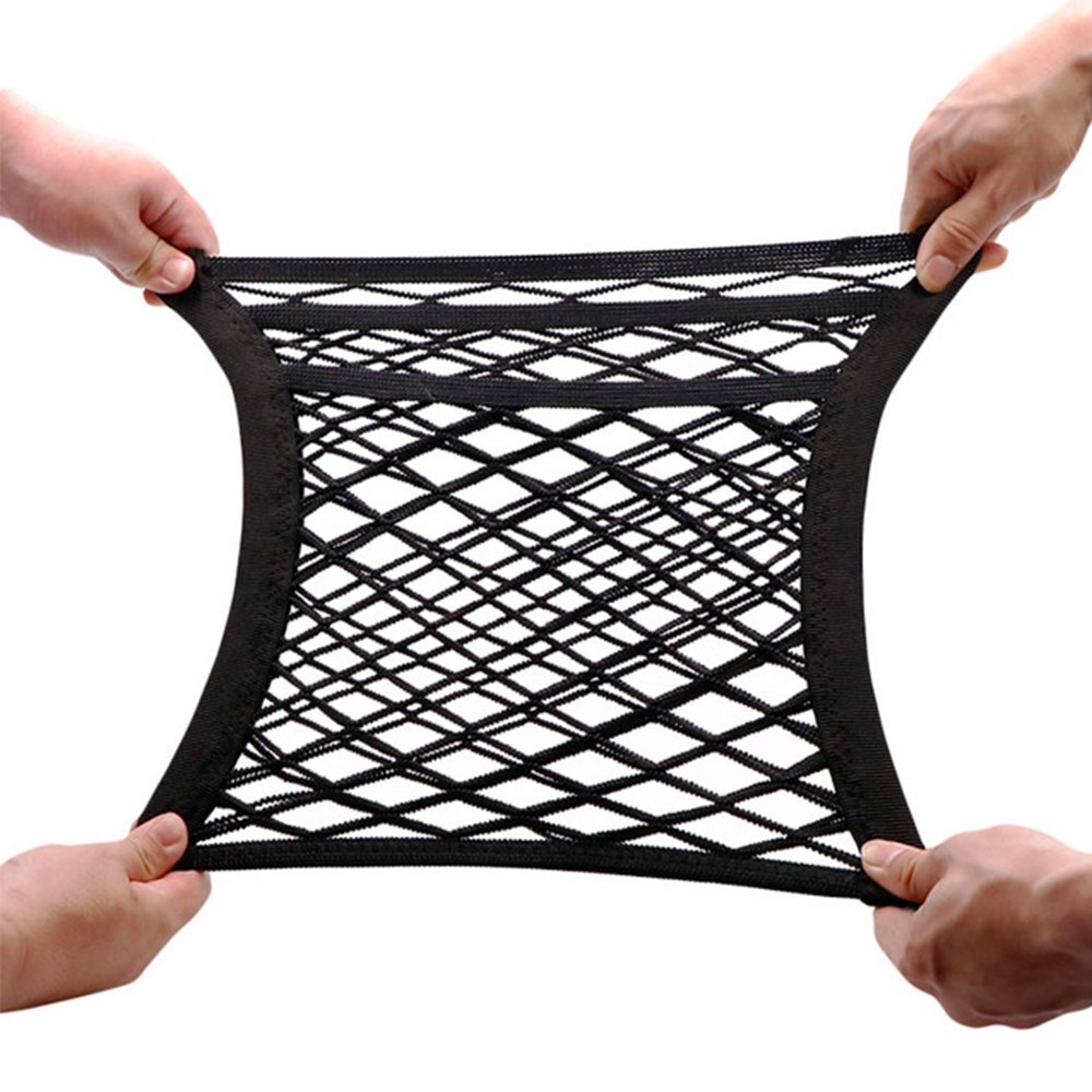 Universal Elastic Car Truck Seat Mesh Storage Net Bag Organizer Holder ...