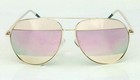 Split Aviators Mirror Mirrored Reflective Half Lens Aviator Designer ...