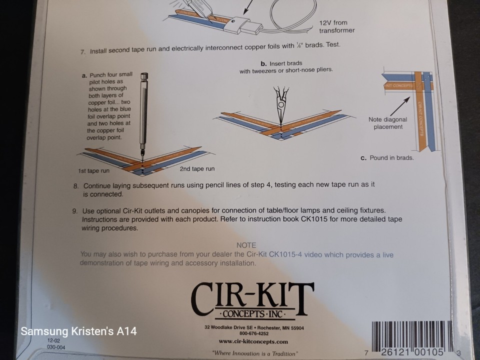 Dollhouse Miniature Basic Wiring Kit by Cir-Kit Electrical | eBay