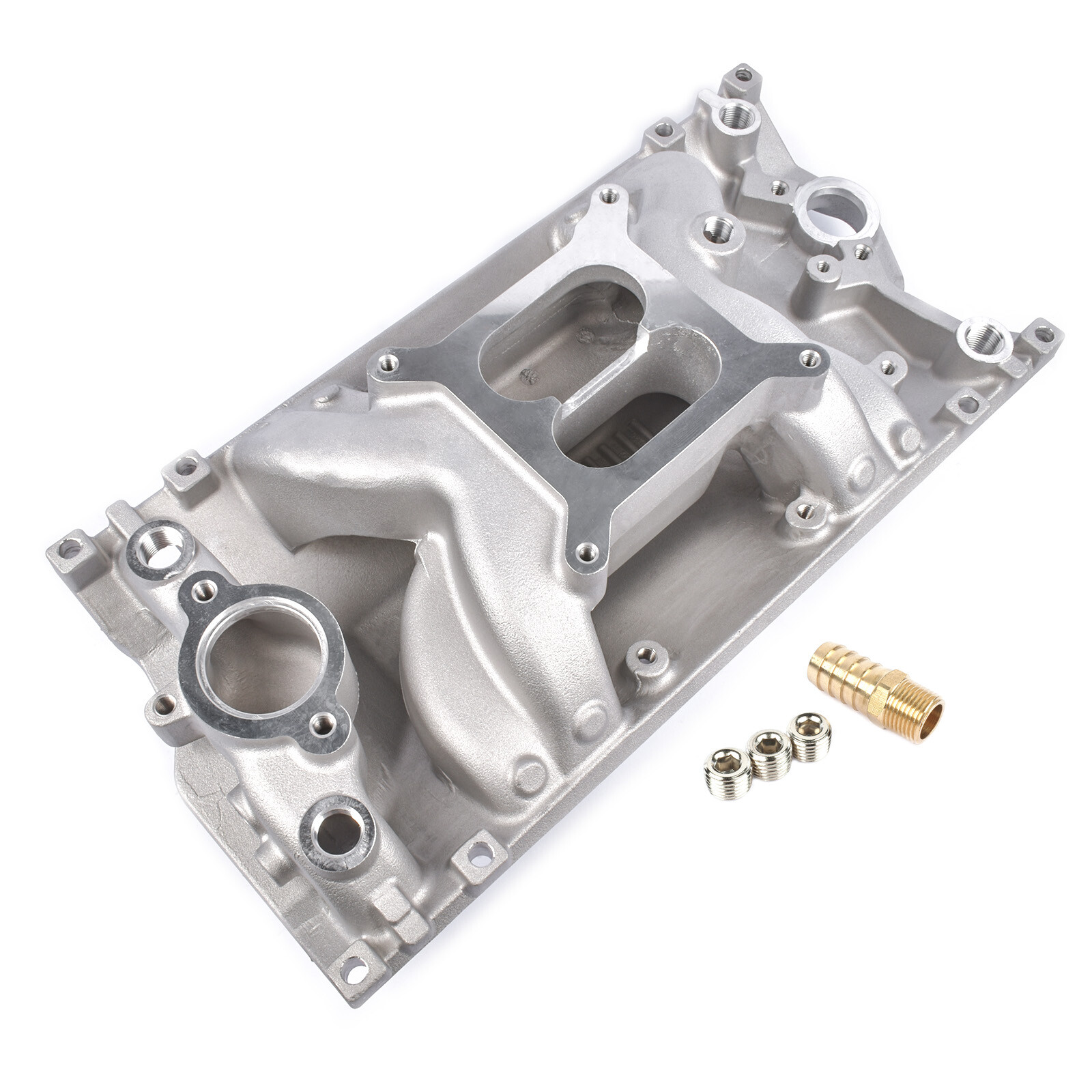 Dual Plane Vortec Air Gap Intake Manifold For Small Block Chevy SBC 350 ...