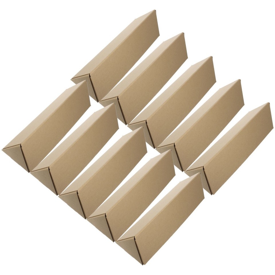 10 Pcs Paper Storage Tube Document Shipping Cardboard Triangle Mailing ...