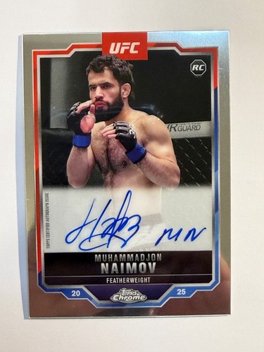 Muhammadjon Naimov UFC 2025 Topps Chrome Rookie Autograph | eBay