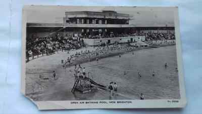 New Brighton air bathing pool real photo Rock Ferry Birkenhead 1938 ...