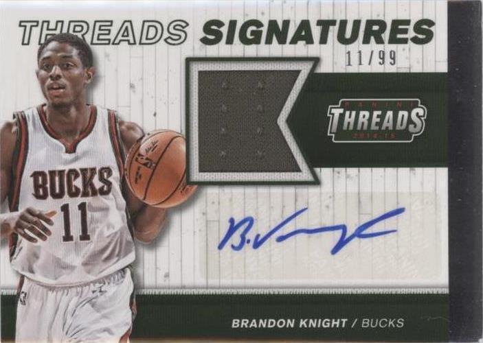 2014-15 Panini Threads - Threads Signatures Brandon Knight #23 /99 (AU ...
