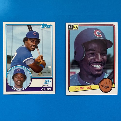 1983 Topps 39T AND 1983 Donruss #126 Mel Hall ROOKIE CARDS Chicago Cubs ...