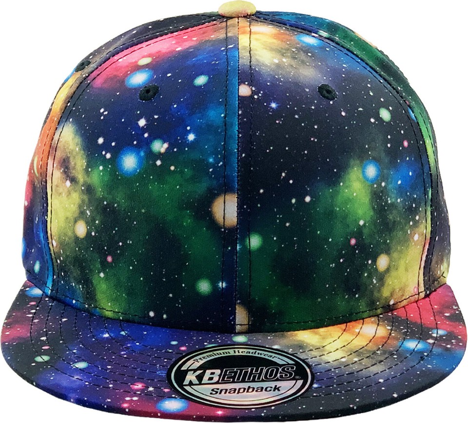 Fashion Galaxy Print Hiphop Cap Snapback Baseball Cap Adjustable Hat ...