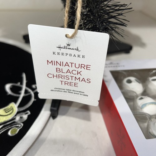 Hallmark Black Christmas Tree & Nightmare Before Christmas Themed Tree ...