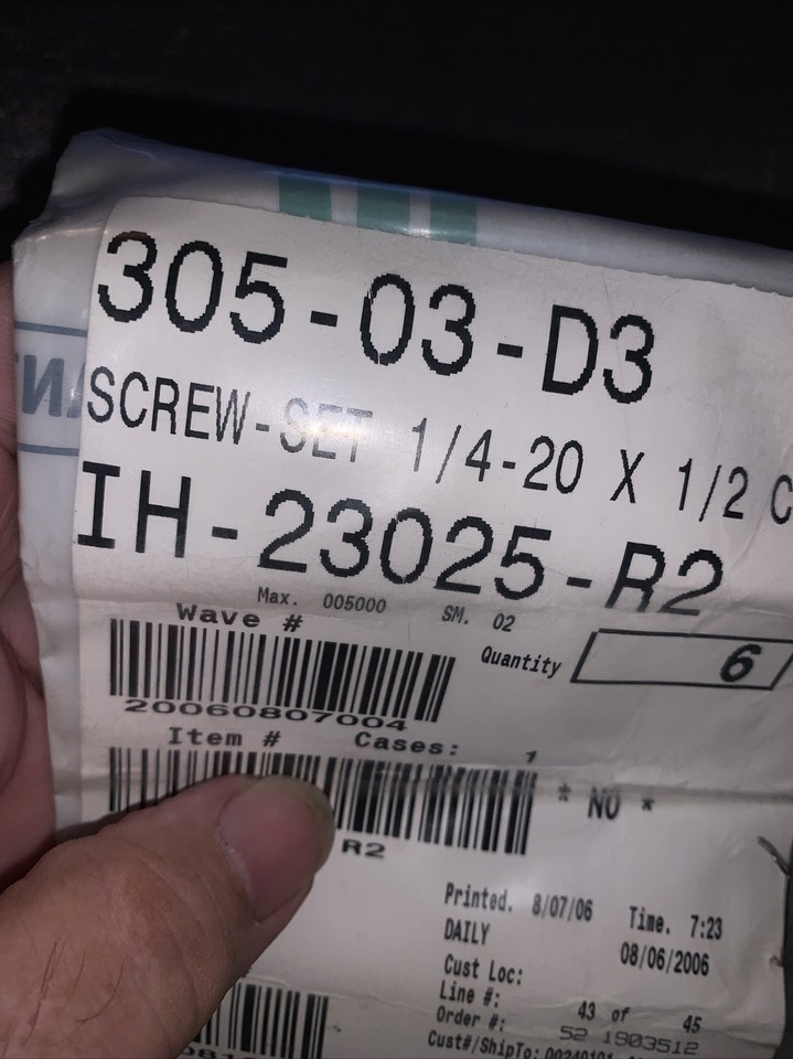 (6) CUB CADET SET SCREW IH-23025-R2 OEM FREE SHIPPING | eBay