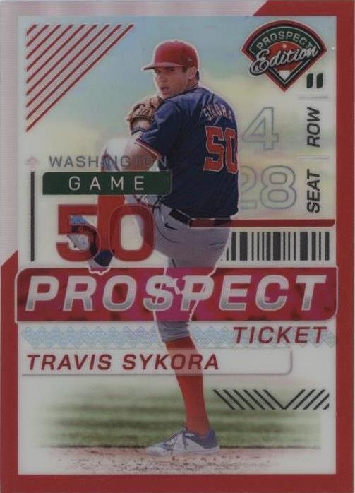 2024 Panini Prospect Edition - Travis Sykora #91 Red Prizm /199 (RC ...