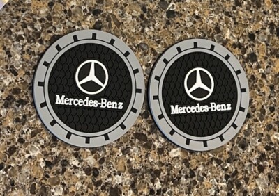 Mercedes Benz Car Coasters Non-Slip Silicone Coasters For Cup Holders 2 ...