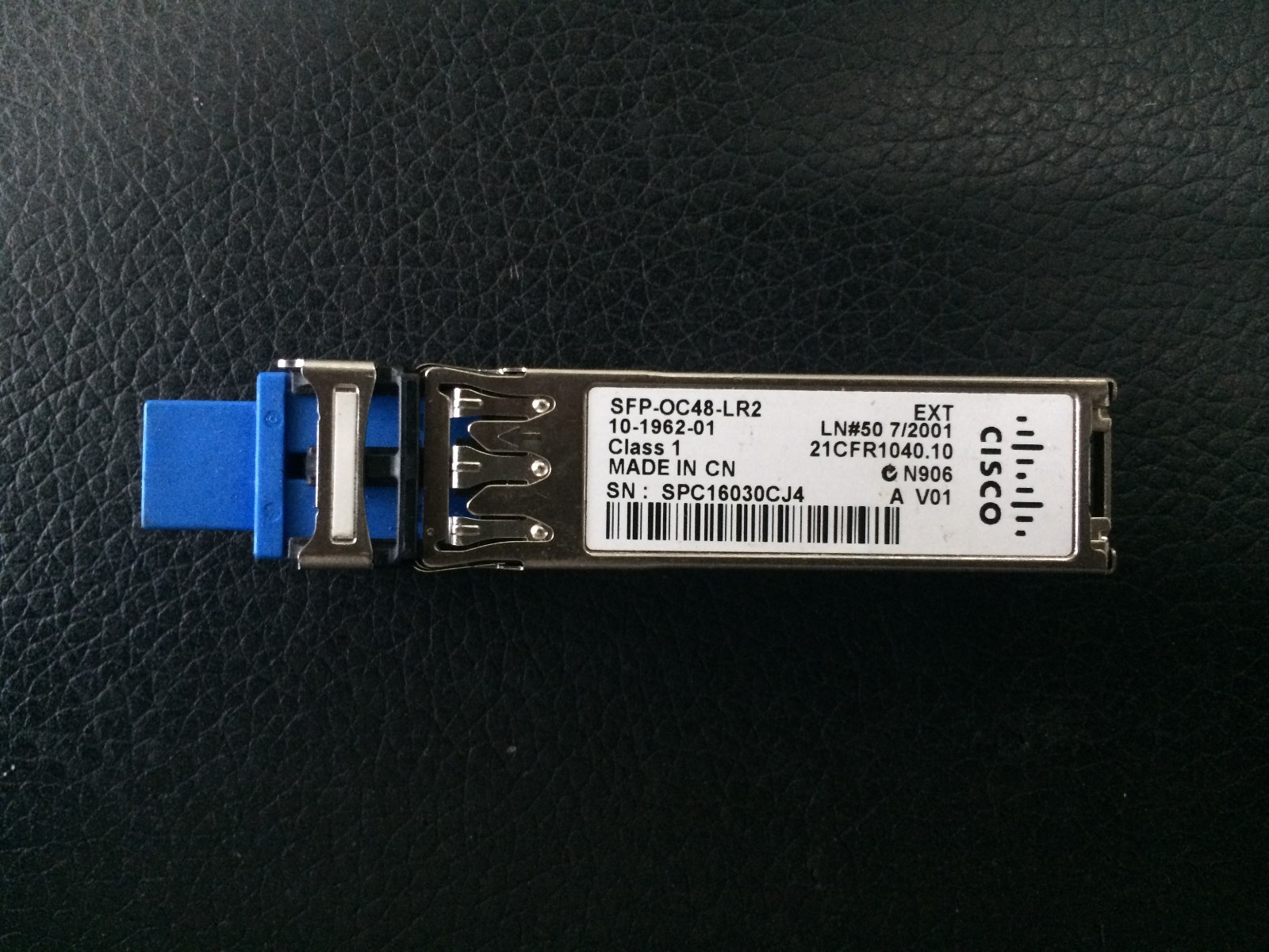 Genuinue Cisco SFP-OC48-LR2 ,OC-48c/STM-16 pluggable long-reach (80 km ...