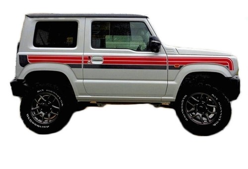 2 PCS Graphics Racing Stripe Car Sticker For Suzuki Jimny Side Door ...