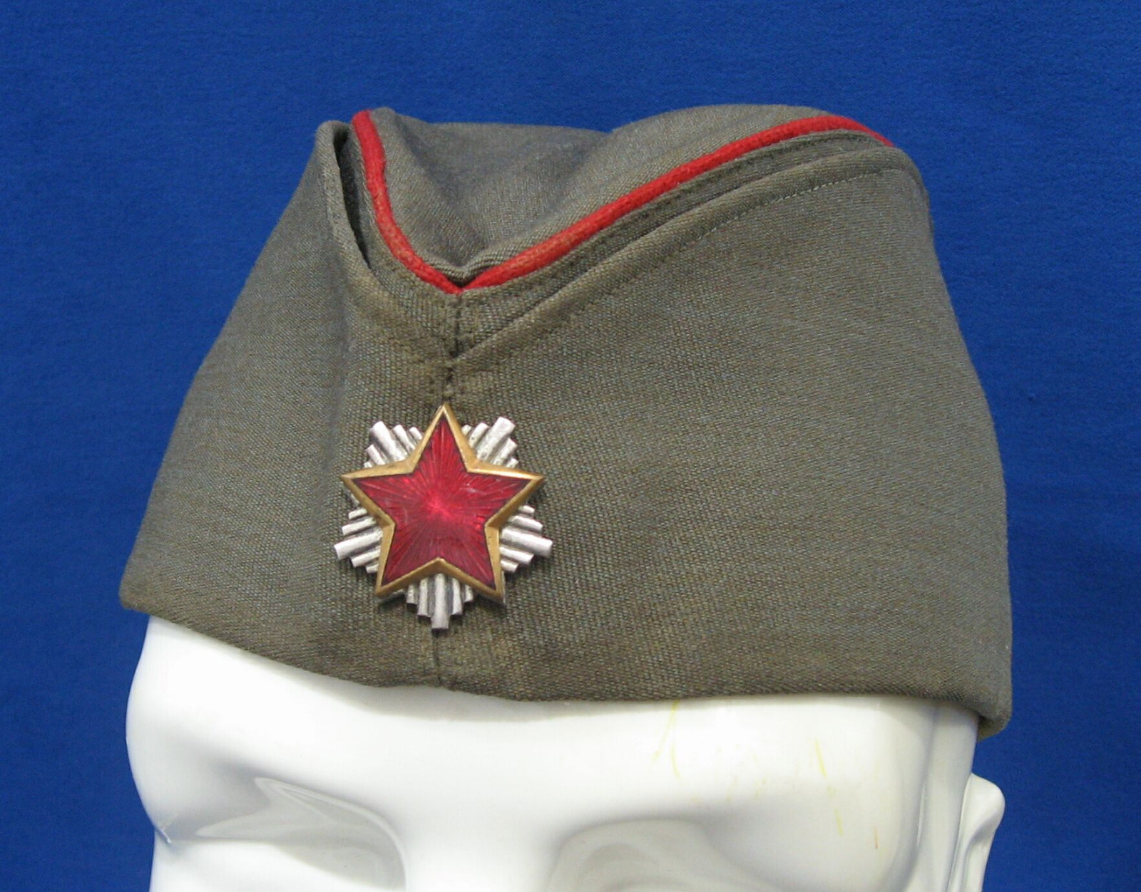 YUGOSLAVIA SERBIA JNA EARLY ARMY OFFICER FIELD CAP TITOVKA+RED STAR ...