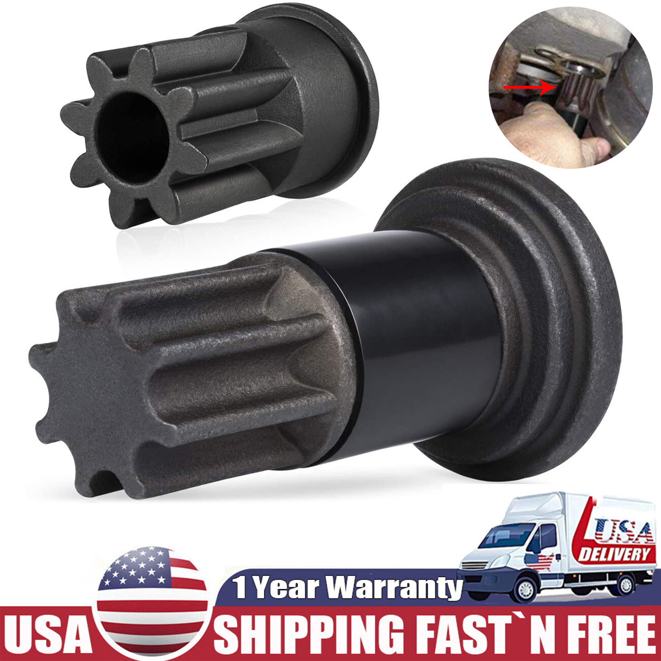 Engine Barring Socket Tool Kit for Cummins B/C,Dodge5.9L,Caterpillar ...