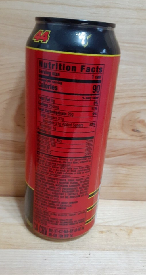 12 MONSTER Energy Drink Juice LEWIS HAMILTON #44 Limited Edition 16.9 ...