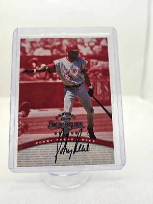 1997 DONRUSS SIGNATURE SERIES POKEY REESE AUTO | eBay
