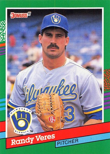 Randy Veres 1991 Donruss 755a Milwaukee Brewers BASEBALL Card | eBay
