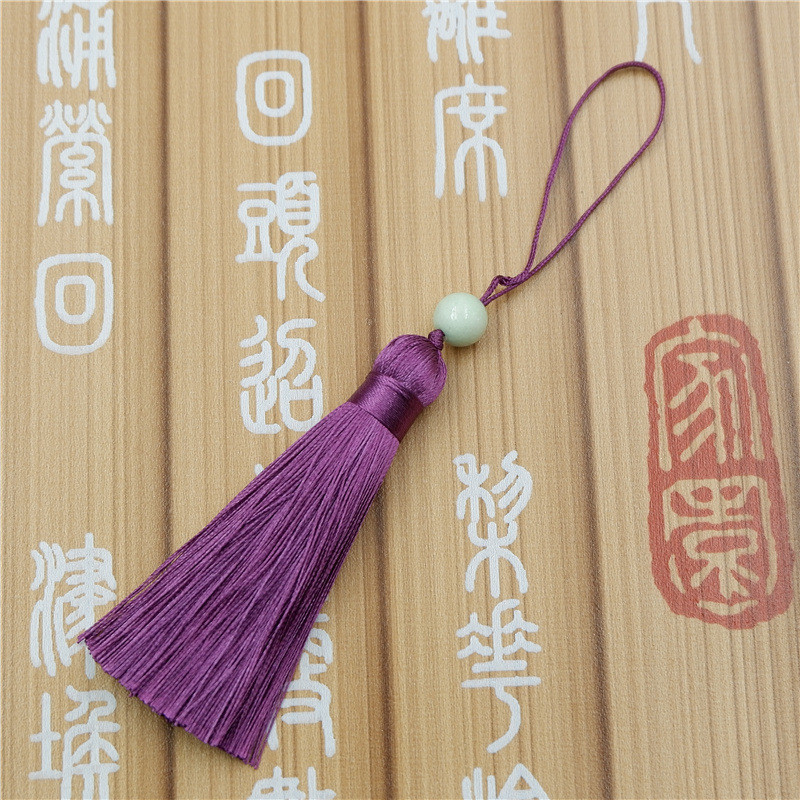 8cm Jade Bead Tassel Trim Craft Jewelry Making DIY Pendant 28 Colors ...