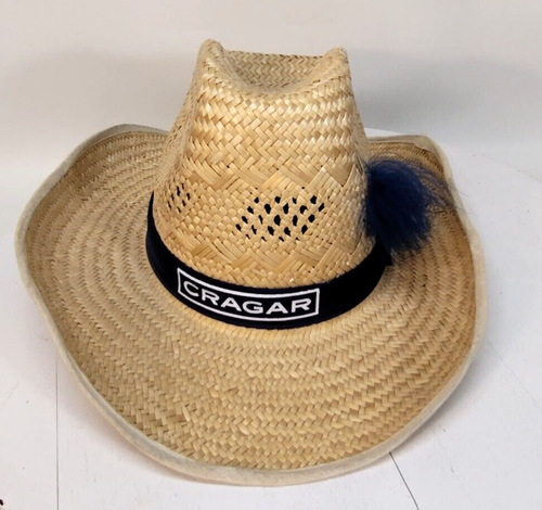 Vtg Straw Hat Cragar Racing Size 7 USA Size 56 Mexico | eBay
