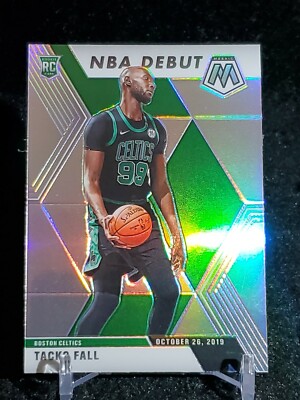 Tacko Fall 2019-20 panini mosaic basketball Rc NBA Debut Silver Prizm ...