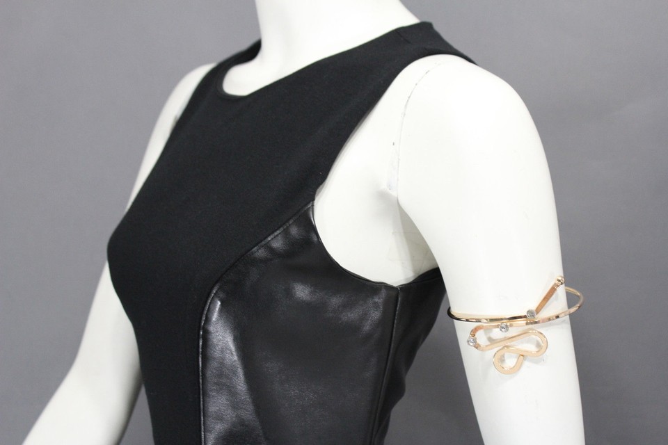 Women Gold Metal Wrap Around Swirl Arm Cuff | eBay