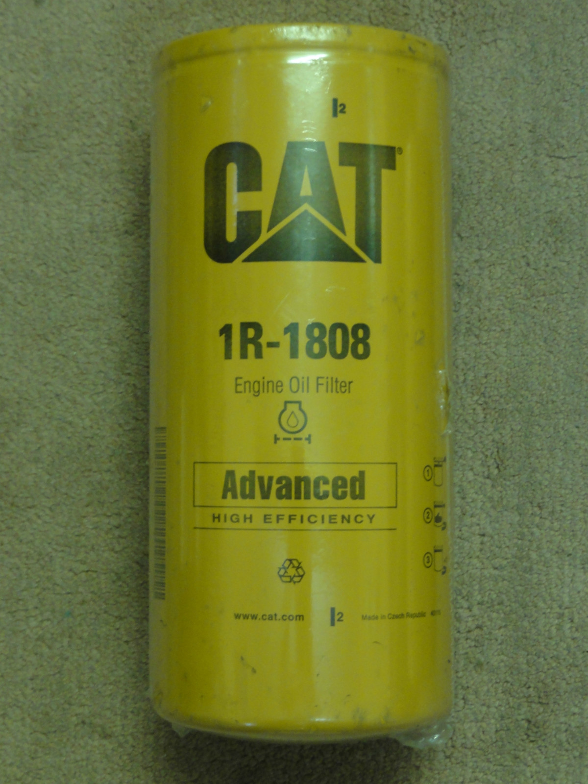 4 Caterpillar Filters Air 106-3973, Oil 1R-1808, Fuel 1R-0755, Fuel/h2o ...