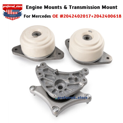 Engine Motor Transmission Mount Mounts Fits Mercedes E350 C350 4Matic ...